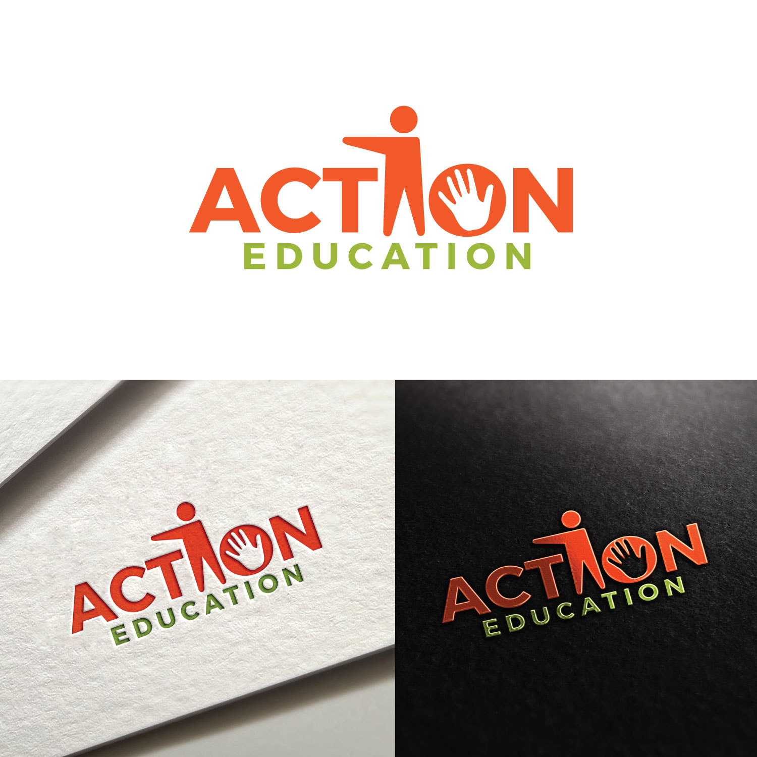 Modern, Playful, Entertainment Logo Design for "Action Education" by ...