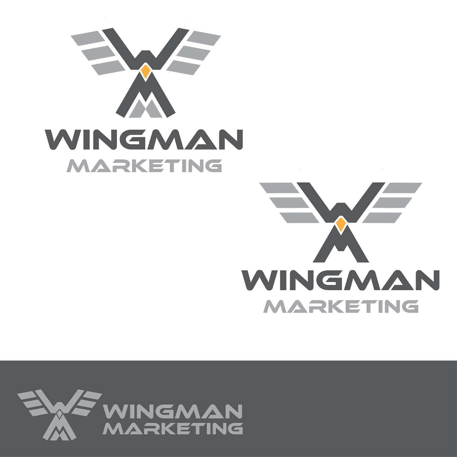 Logo Design for "Wingman" and/or "Wingman Marketing" by geomateo ...