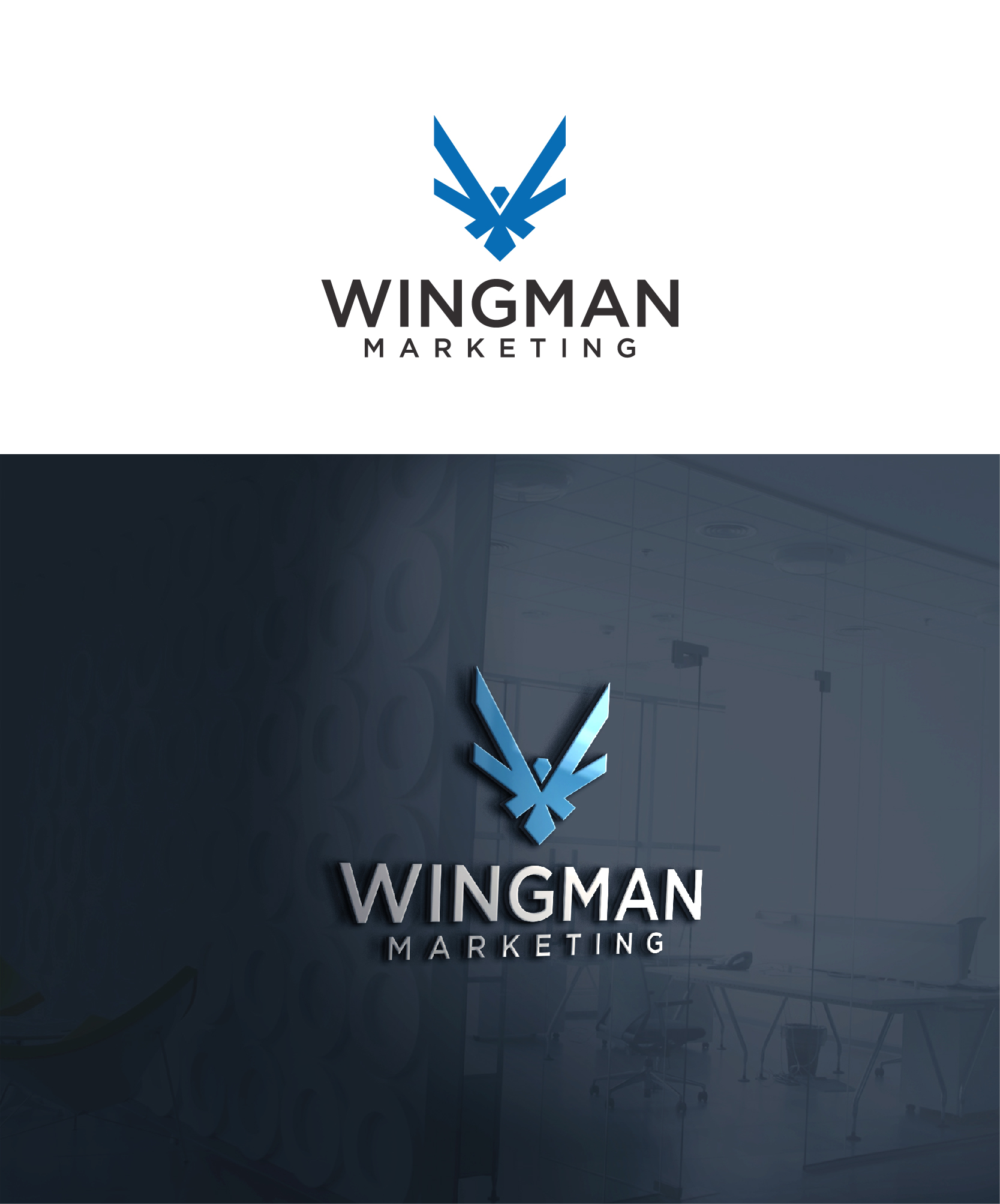 Logo Design for "Wingman" and/or "Wingman Marketing" by mandex | Design ...