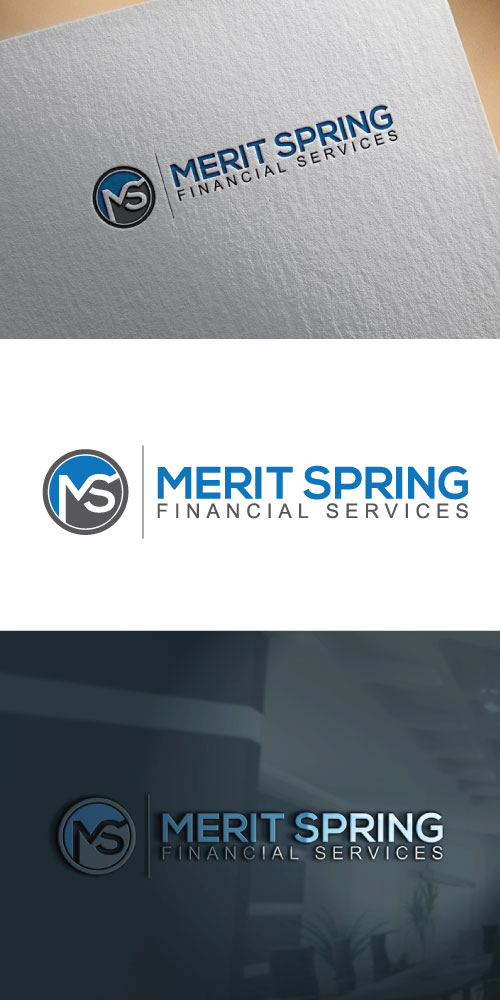 Serious, Professional, Financial Service Logo Design for Merit Spring ...