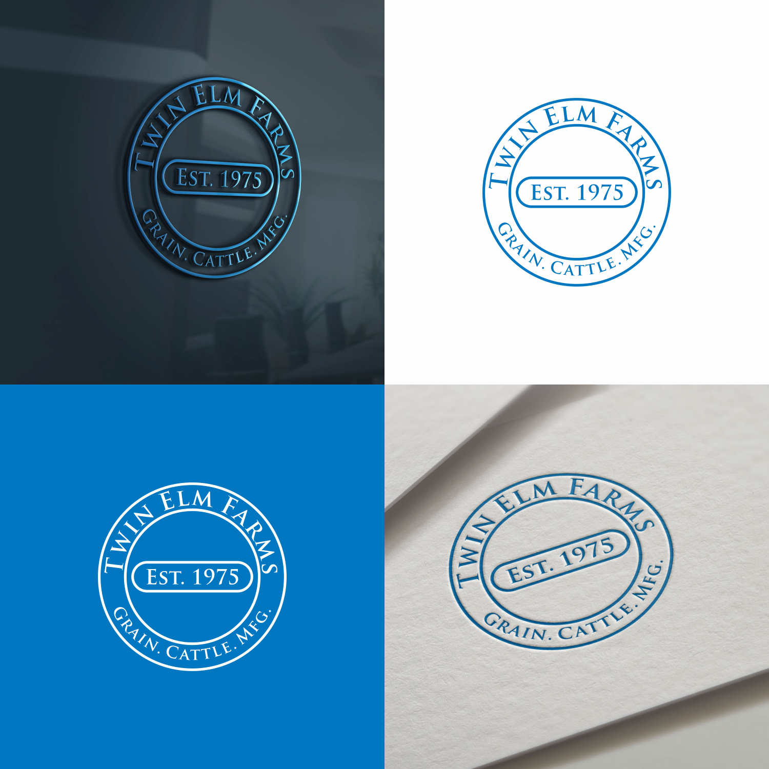 Serious, Modern, Agriculture Logo Design for Twin Elm Farms / Est. 1975 ...