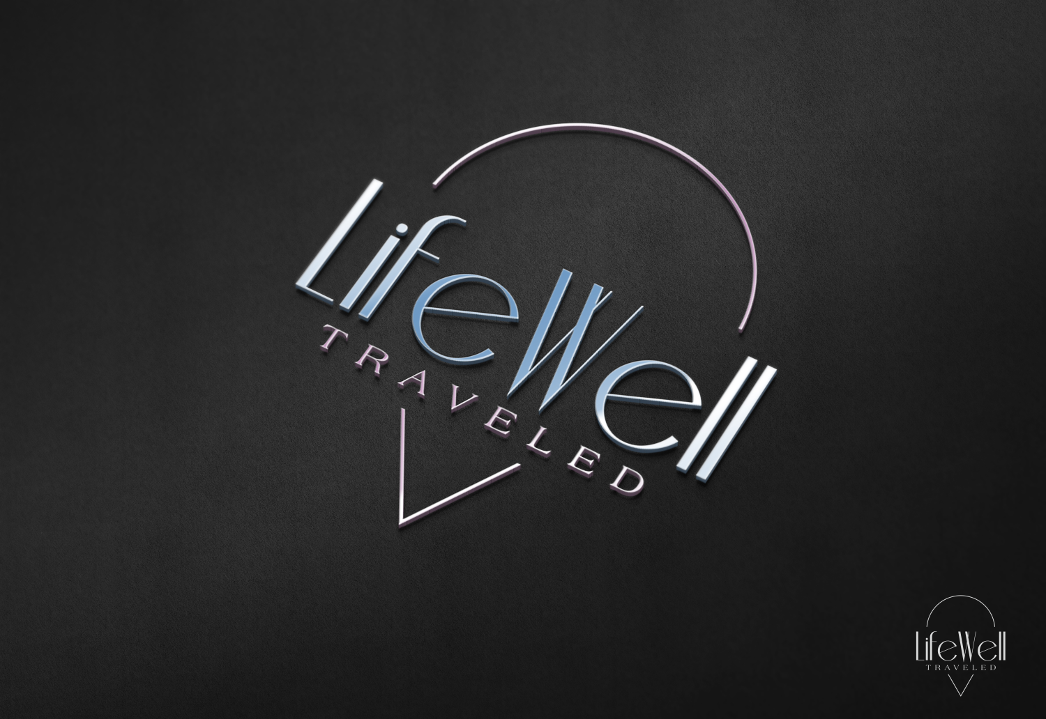 Elegant, Colorful, Travel Agent Logo Design for Life Well Traveled by ...