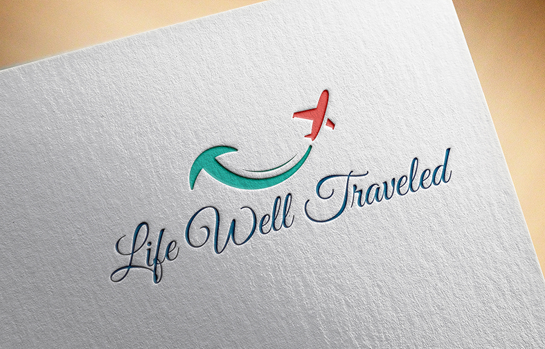 Elegant, Colorful, Travel Agent Logo Design for Life Well Traveled by ...