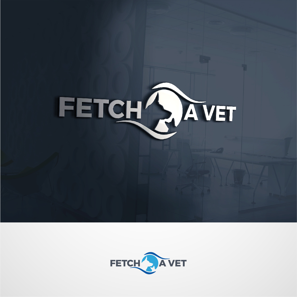Elegant, Modern, Veterinary Logo Design for Fetch a Vet by Fanol Ademi ...