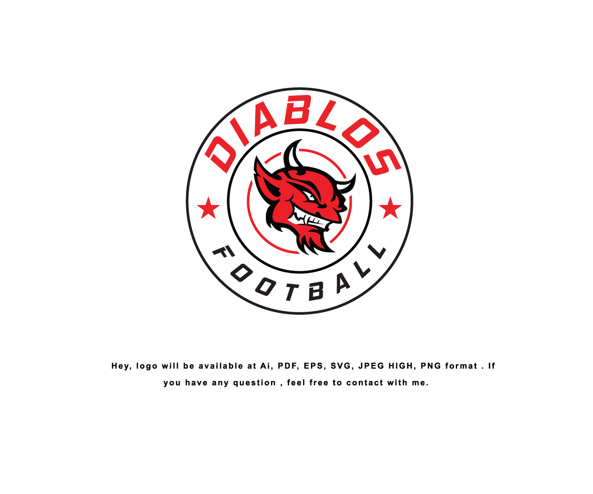 Masculine, Serious Logo Design for Diablos or Diablos Football and ...
