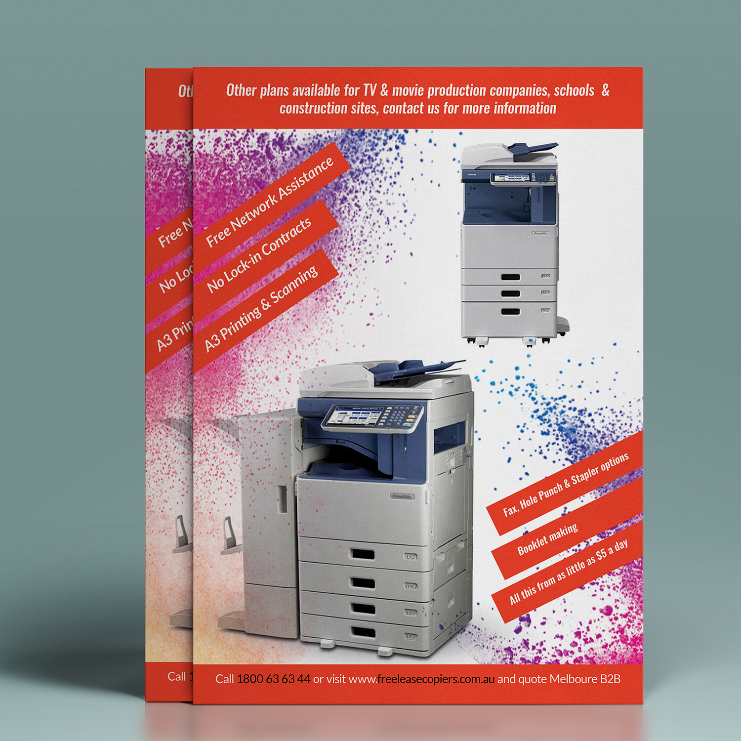 Flyer Design for Freelease Copiers by Freelancer Eman | Design #20757471