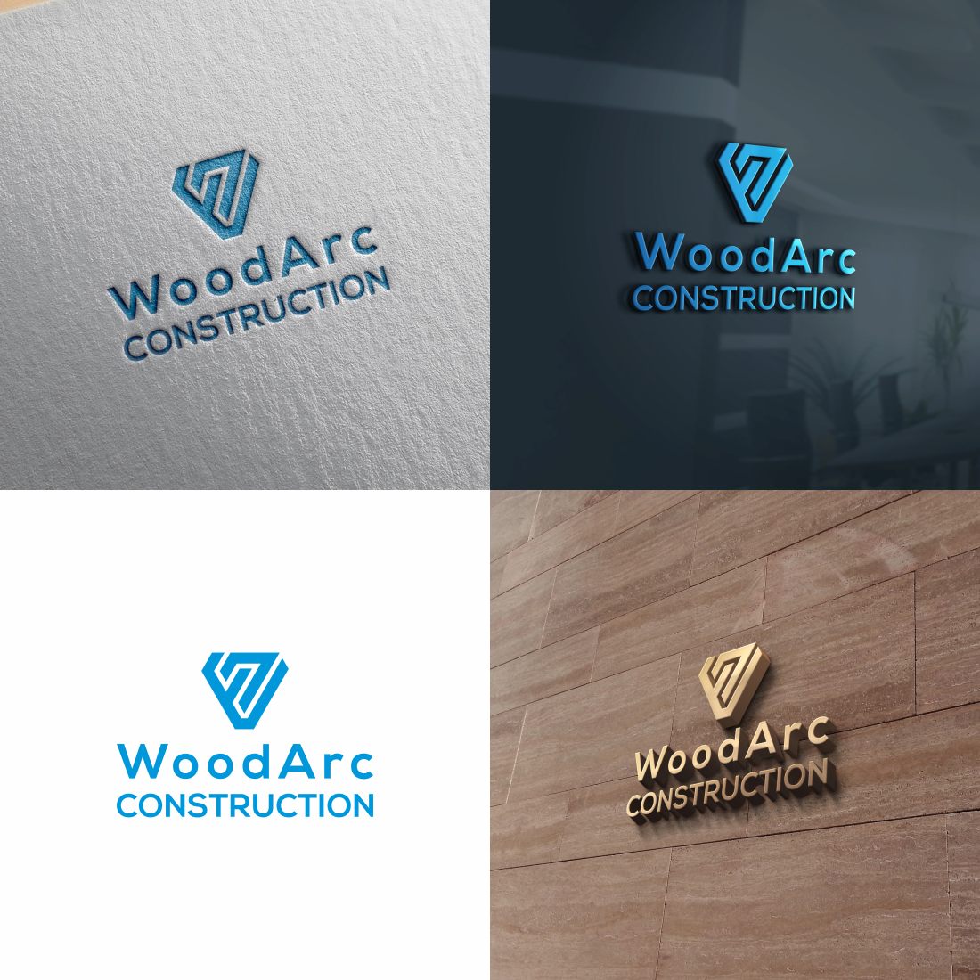 Modern, Professional, Building Logo Design for WoodArc Construction by ...