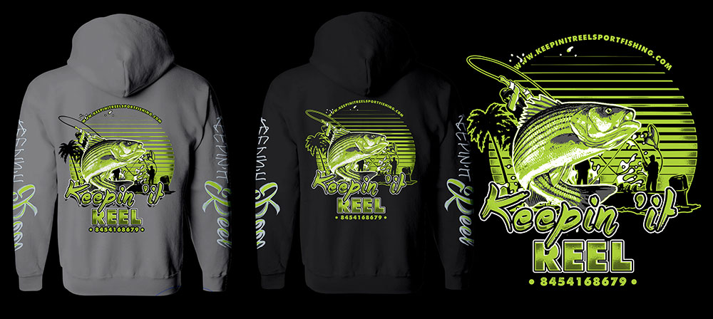 Masculine, Colorful T-shirt Design for Keepin it reel sportfishing by ...