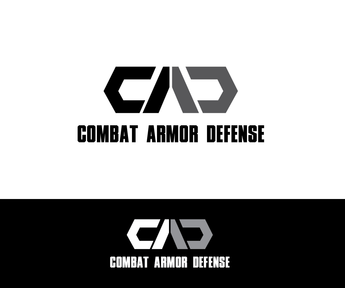 Masculine, Bold Logo Design for Combat Armor Defense CAD by renderman ...