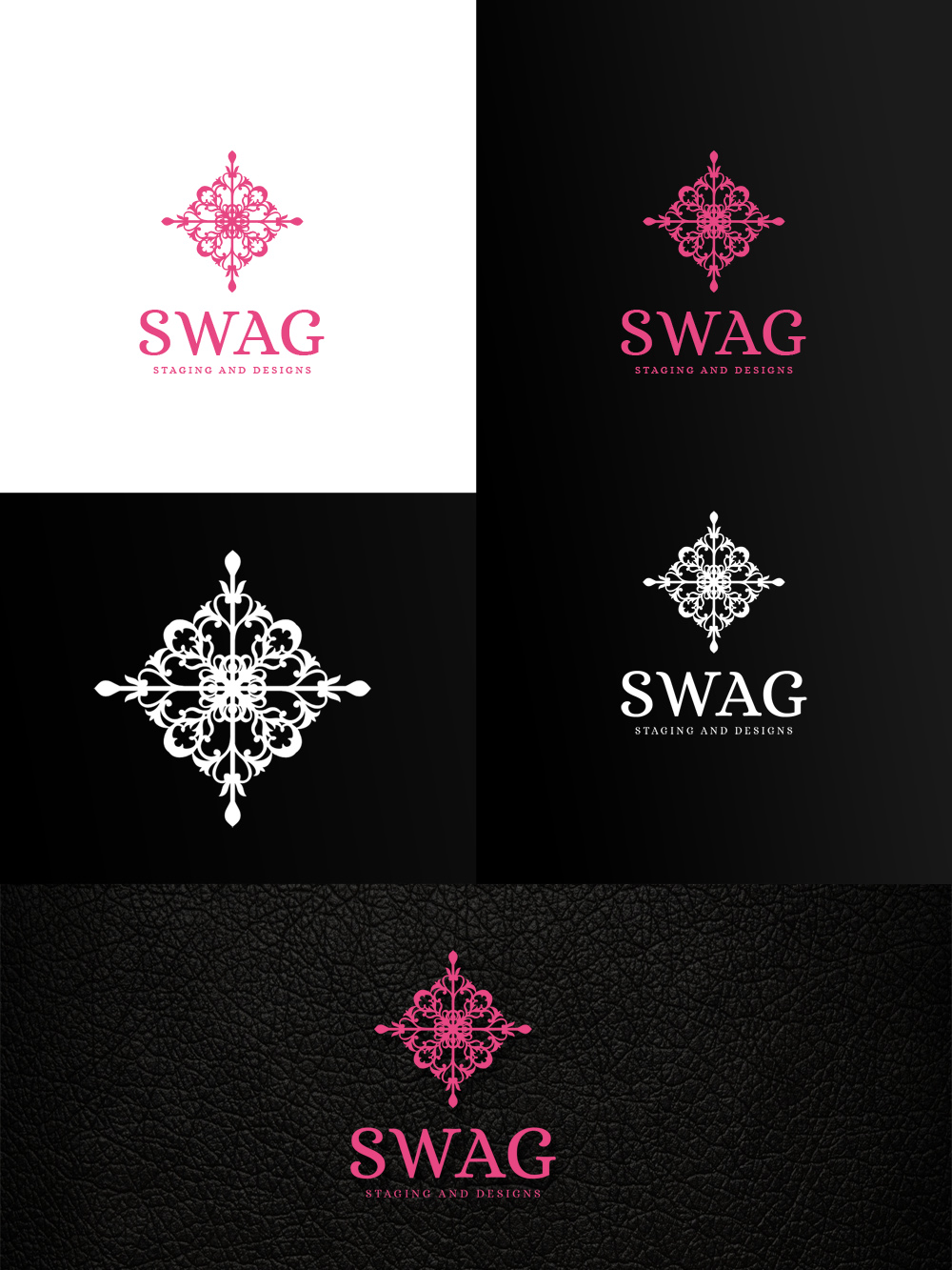 Logo Design for Swag Staging and Designs by raffaella | Design #20810576
