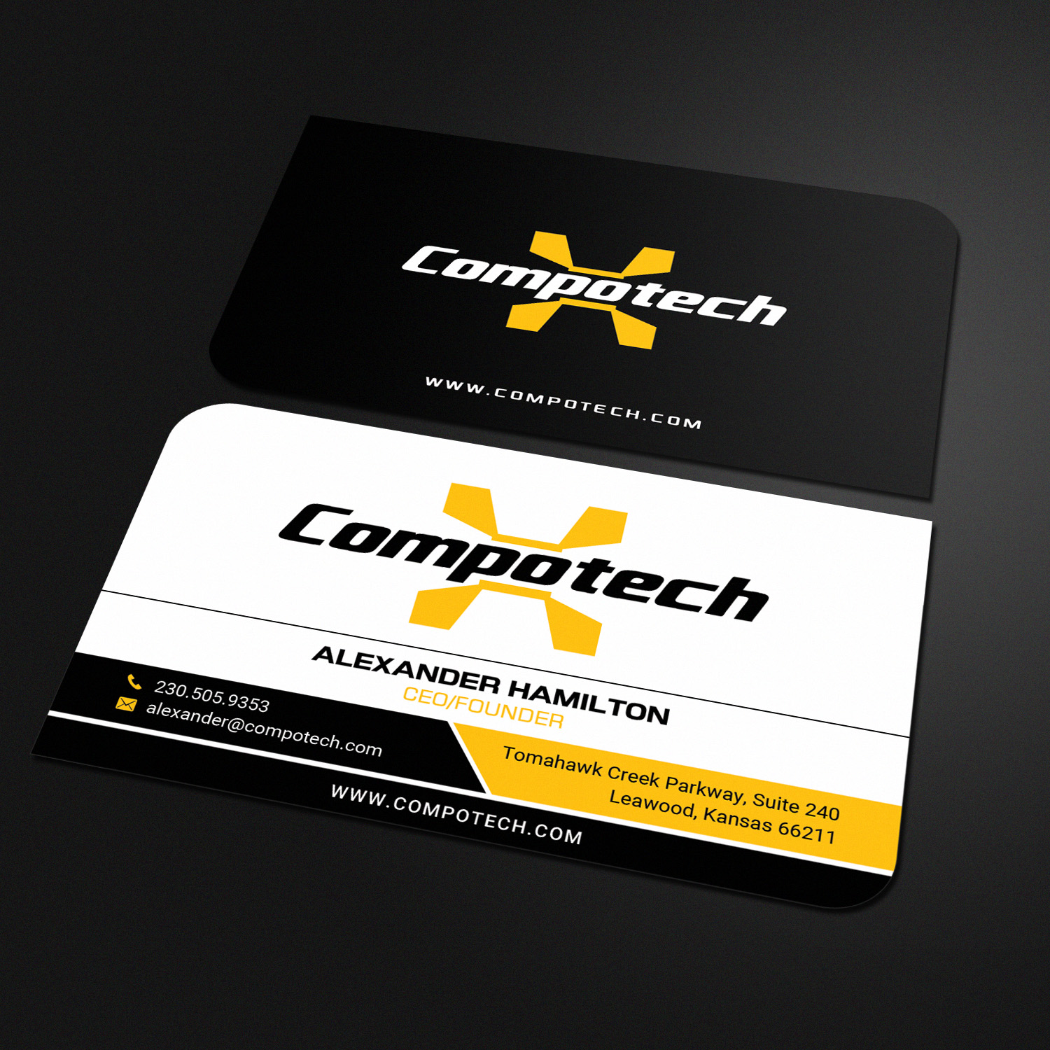 Serious, Professional, Defense Business Card Design for Compotech Inc ...