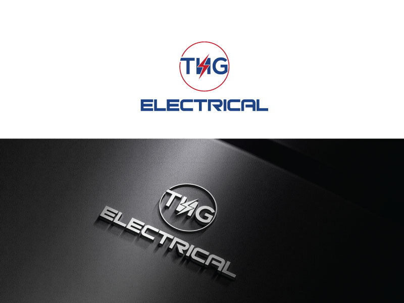 Bold, Modern, Electrical Logo Design for THG Electrical by Sim card ...
