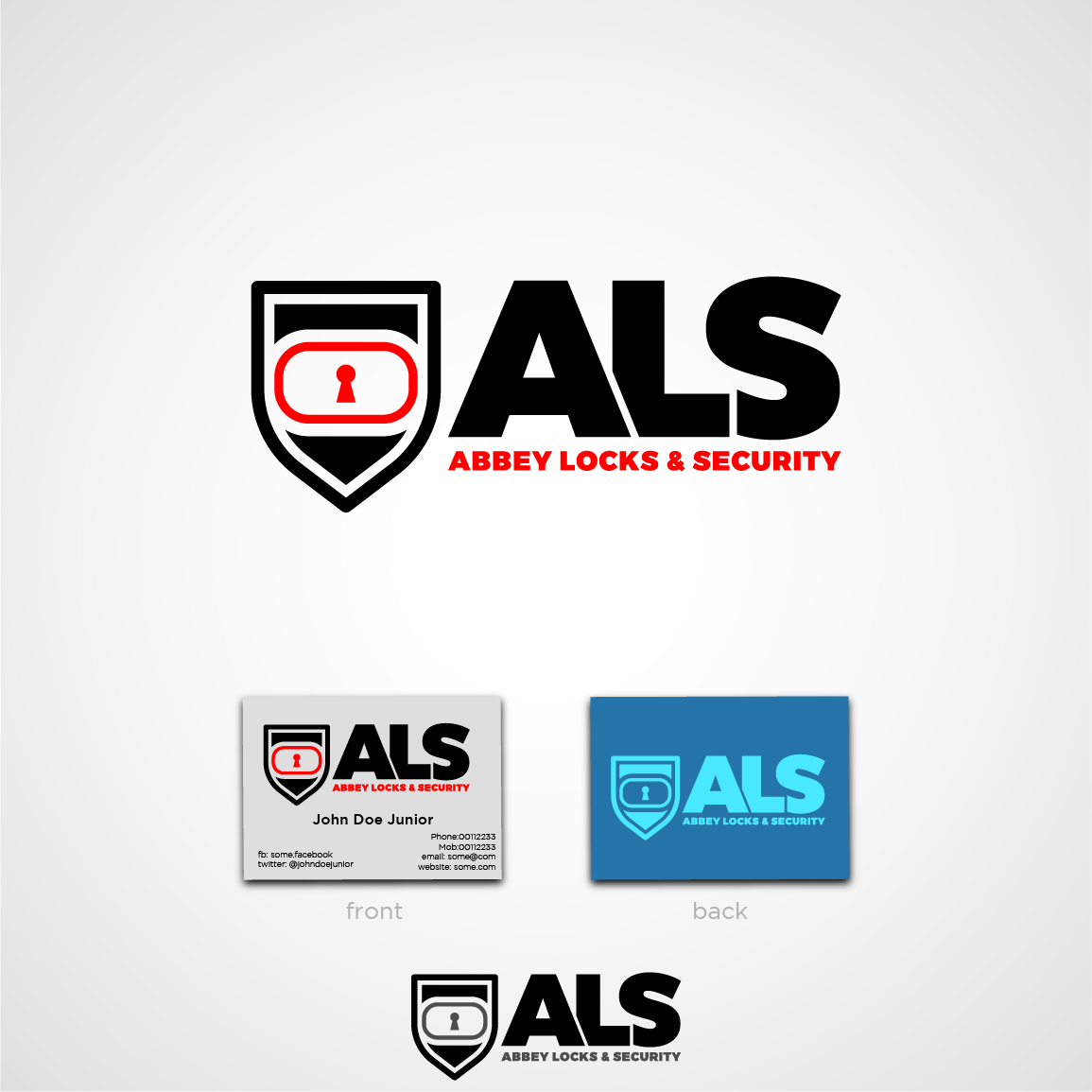 Modern, Bold Logo Design for ALS / Abbey Locks & Security by Fanol ...