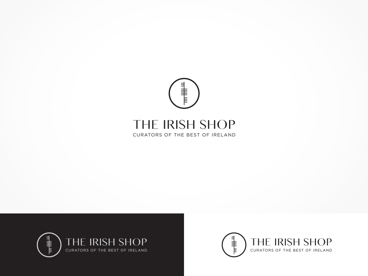 Logo Design for "The Irish Shop" (subtext = "Curators of the best of ...