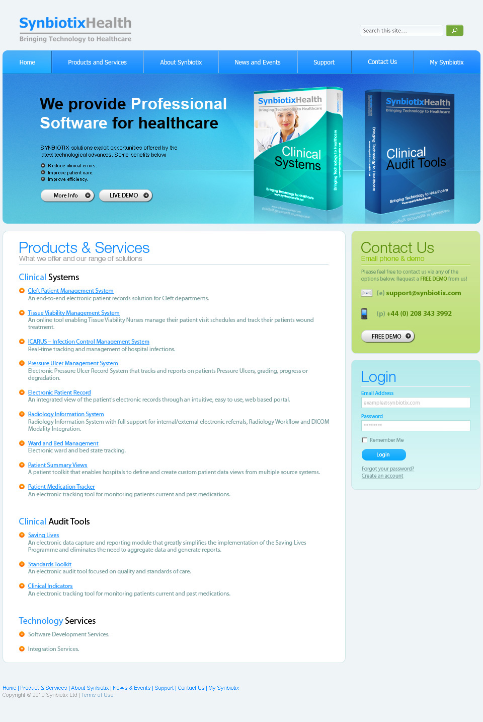 Modern, Serious, Medical Web Design for Synbiotix by TIAN STUDIO ...