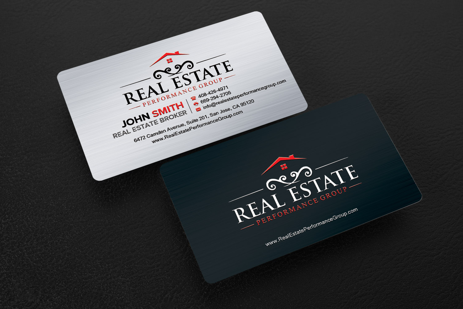 Upmarket, Professional, Real Estate Business Card Design for a Company ...
