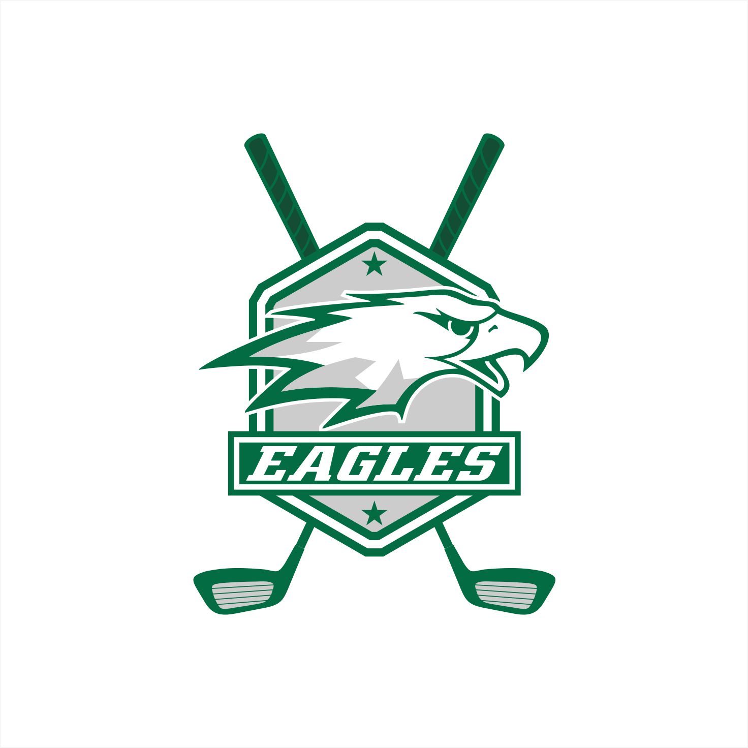 Masculine, Bold, High School Logo Design for either nothing, or "Eagles ...