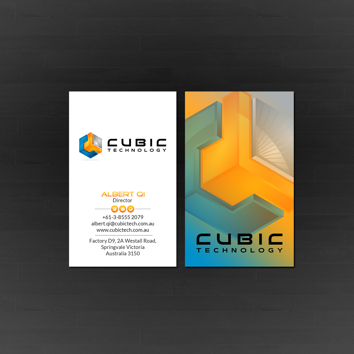 Modern, Professional, Technology Equipment Business Card Design for a ...