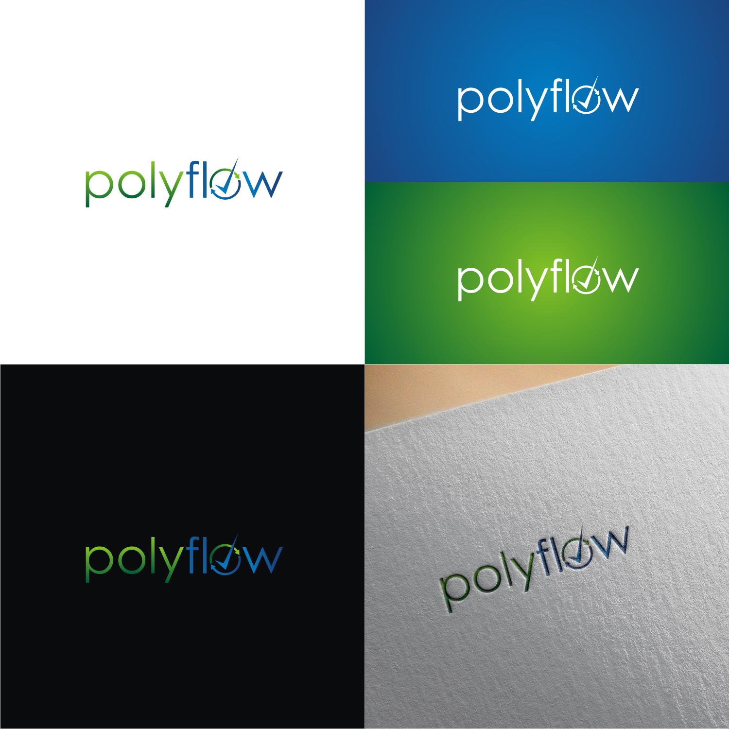 Modern, Professional Logo Design for polyflow by T I K H E - L M W ...