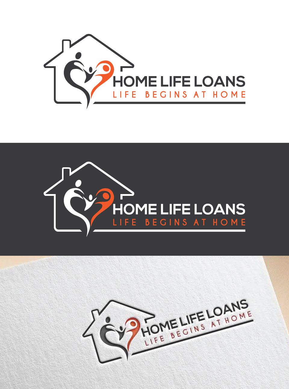 Modern, Elegant, Mortgage Brokerage Logo Design for HOME LIFE LOANS by ...