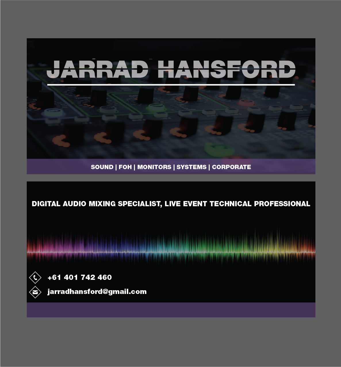 Modern, Bold, Events Business Card Design for a Company by ...