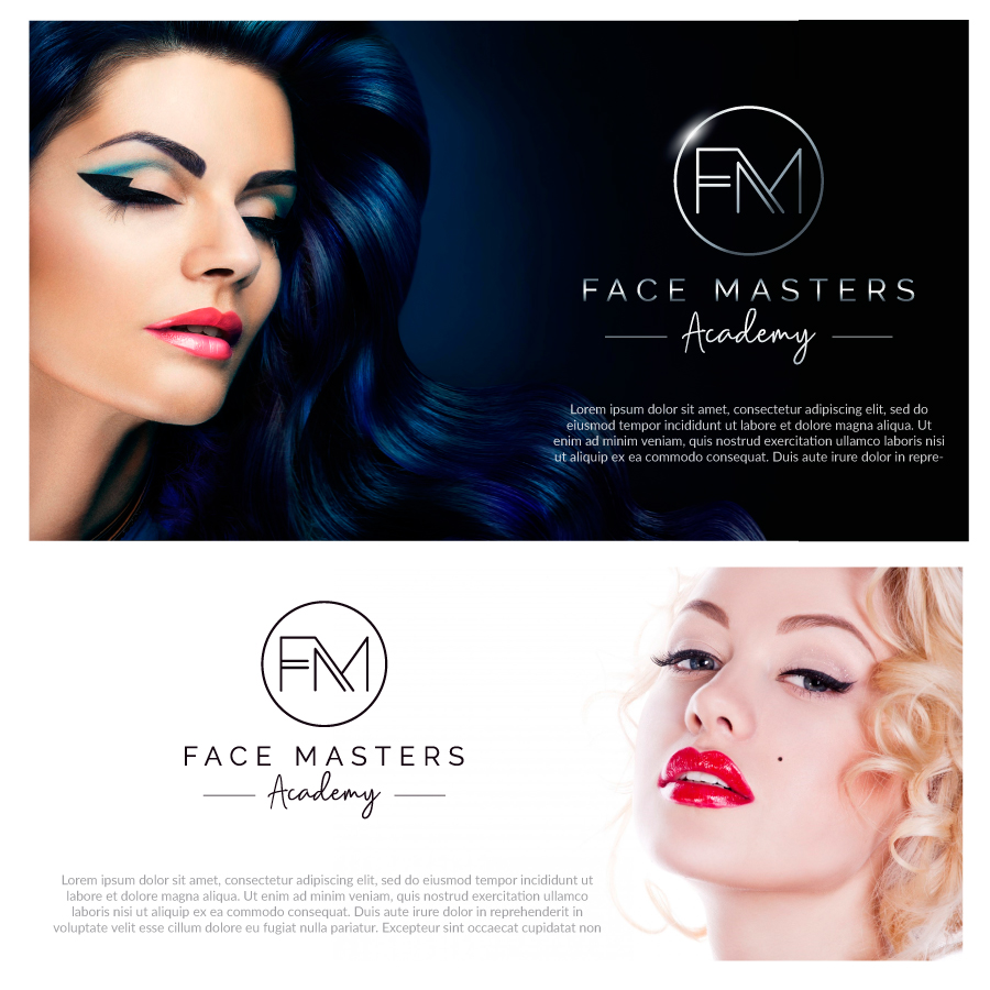 Logo Design for Face Masters Academy by JoseDesign | Design #20943537