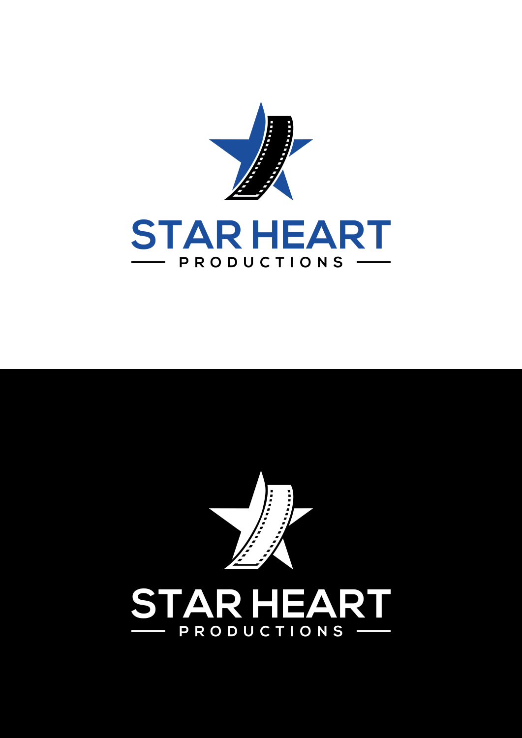 Professional, Bold, Film Production Logo Design for Star Heart ...