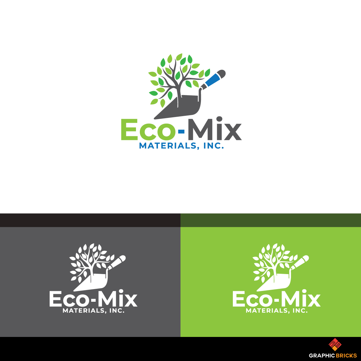 Elegant, Playful Logo Design for Eco-Mix Materials, Inc. by Graphic ...