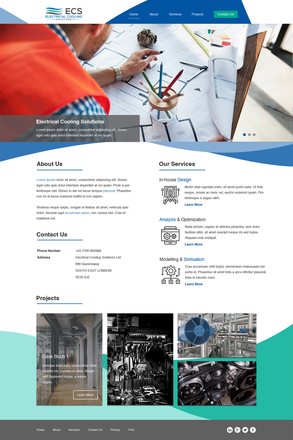 Bold, Serious, Engineering Consultant Web Design for a Company by ...