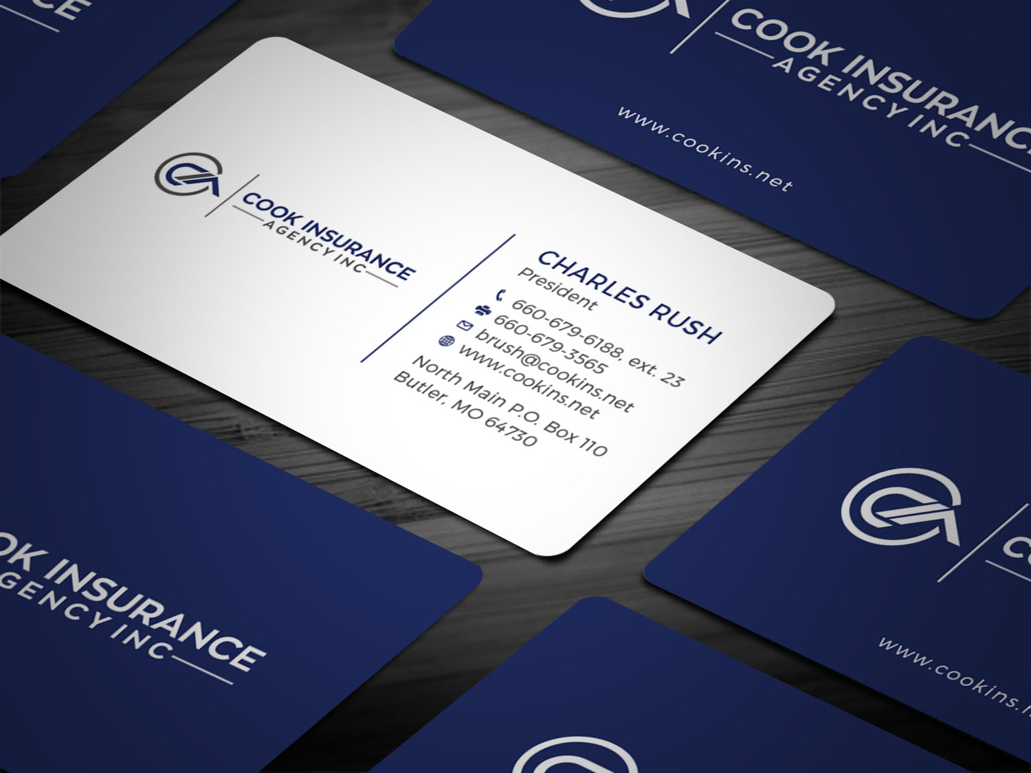 Upmarket, Bold, Insurance Business Card Design for Cook Insurance ...