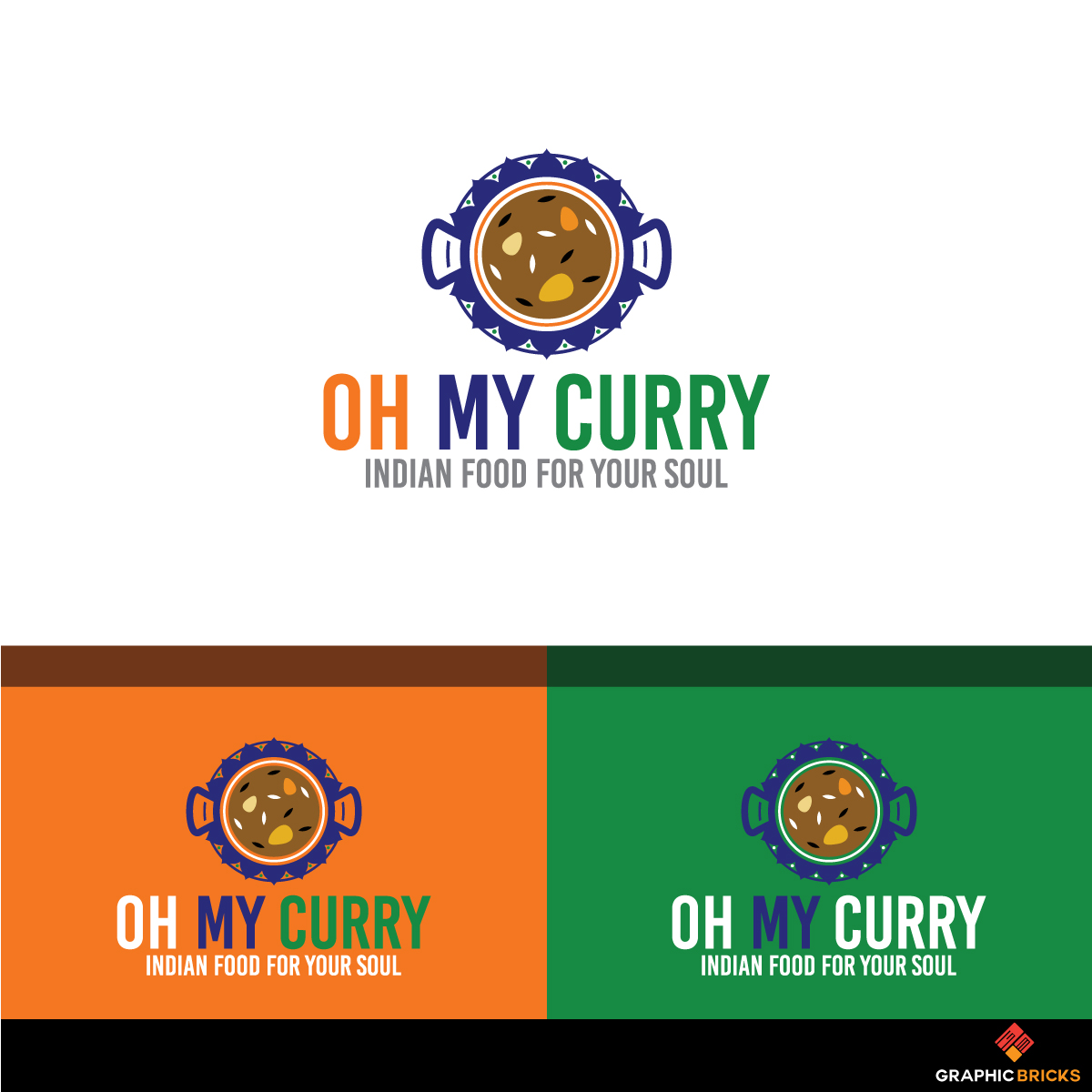 Playful, Modern, Indian Restaurant Logo Design for Oh My Curry by ...