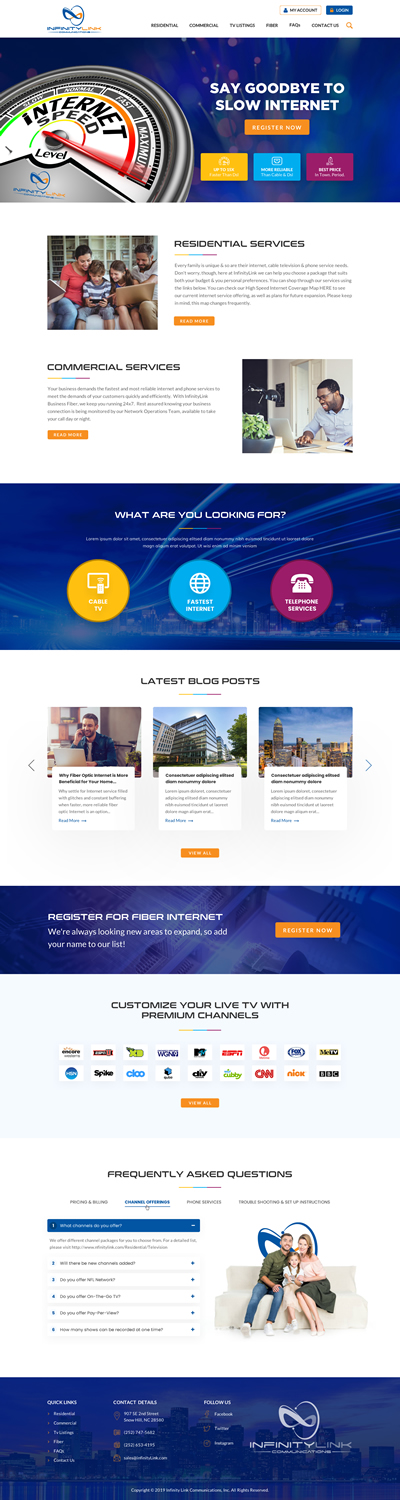Elegant, Playful Web Design for Infinity Network Services, Inc. by Sbss ...