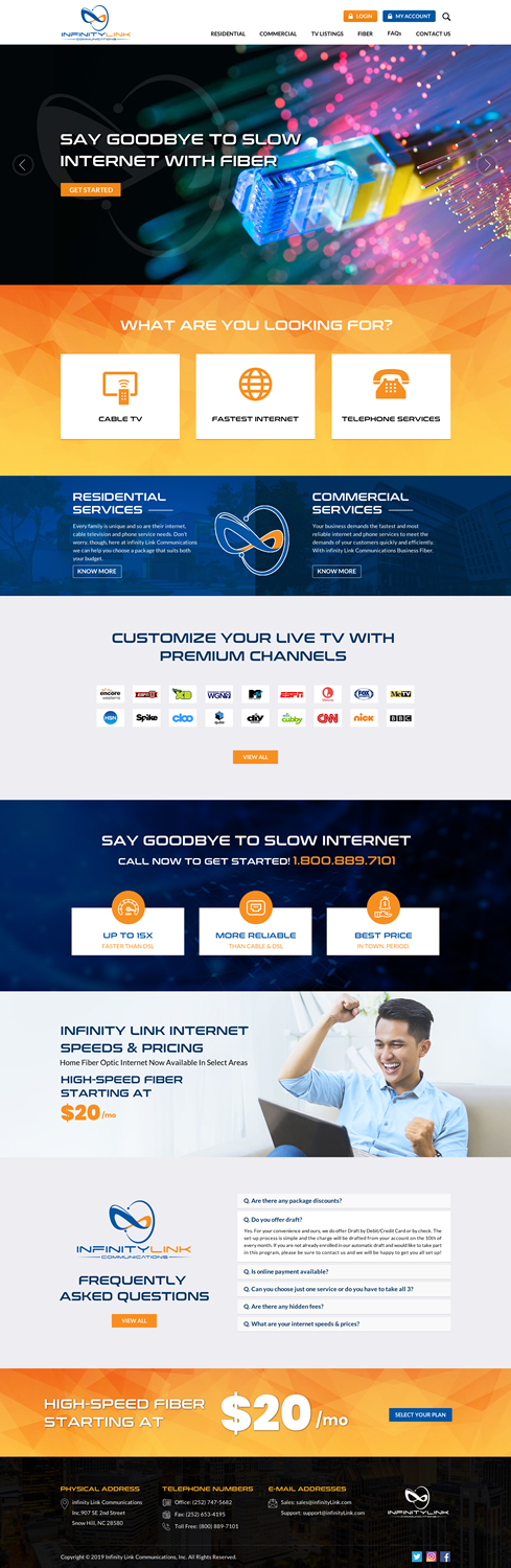 Elegant, Playful Web Design for Infinity Network Services, Inc. by Sbss ...