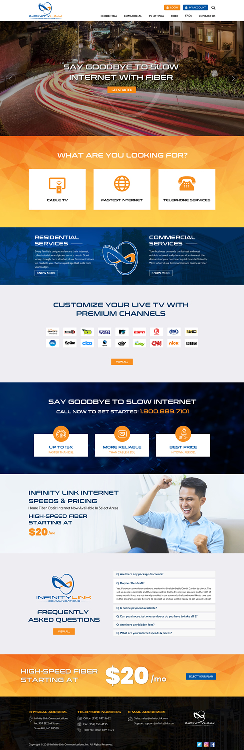 Elegant, Playful Web Design for Infinity Network Services, Inc. by Sbss ...