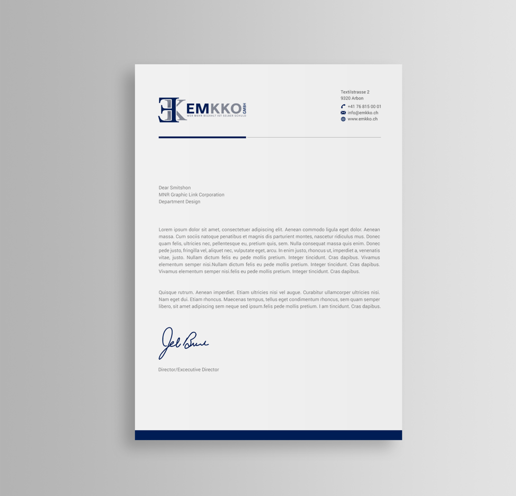 Serious, Professional Stationery Design for a Company by mdreyad ...