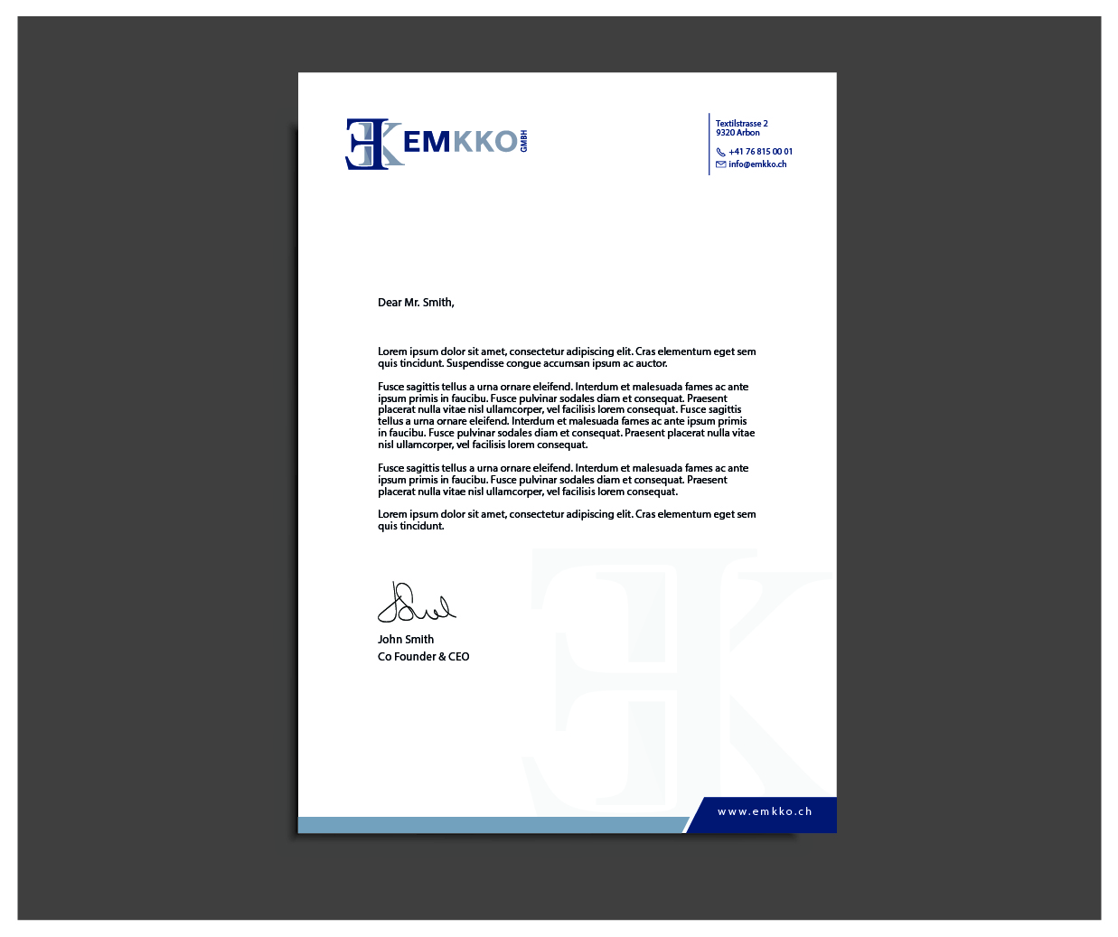 Serious, Professional Stationery Design for a Company by showmyart ...