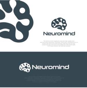 The logo design of new website and smartphone application about brain ...