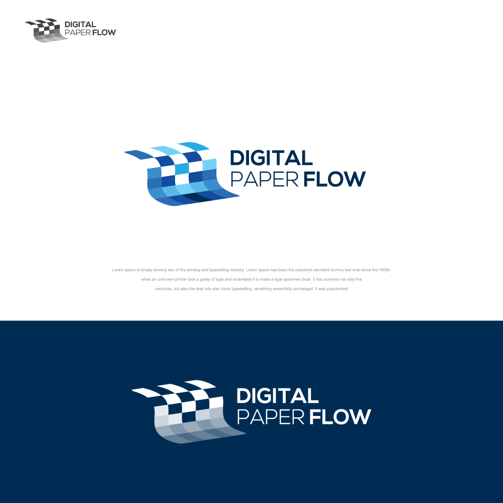 Logo Design for Digital Paper Flow by sushsharma99 | Design #21027688