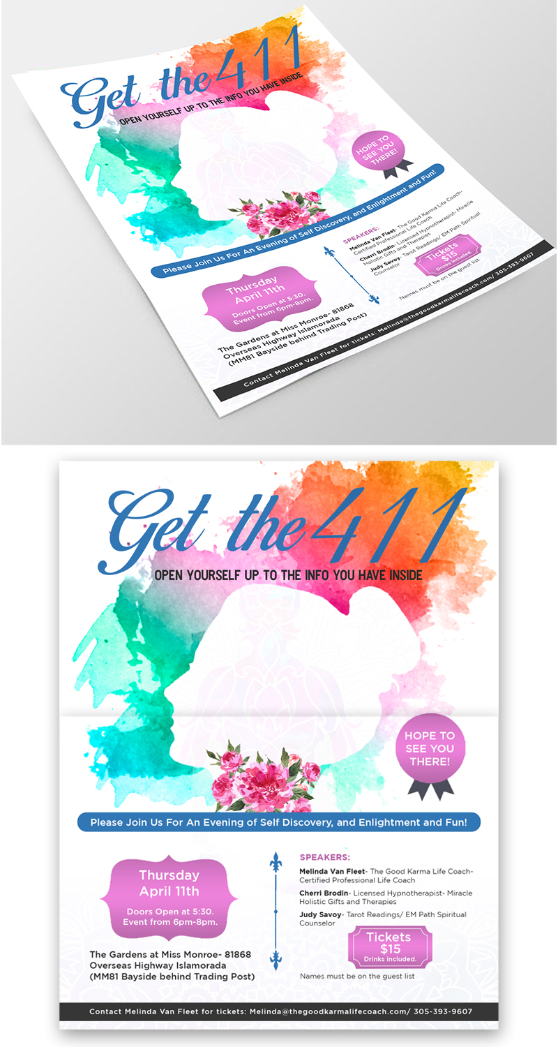 Feminine, Playful, Event Planning Flyer Design for Two Starfish LLC by ...