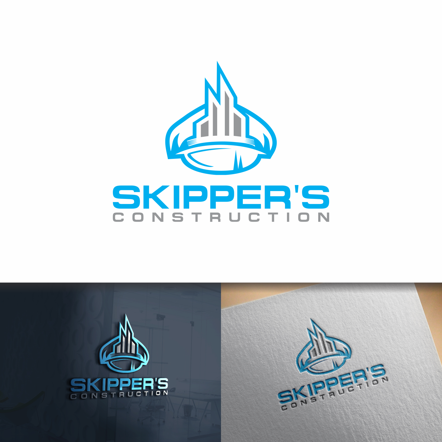 Logo Design for Skipper's Construction by Khalik | Design #21068809