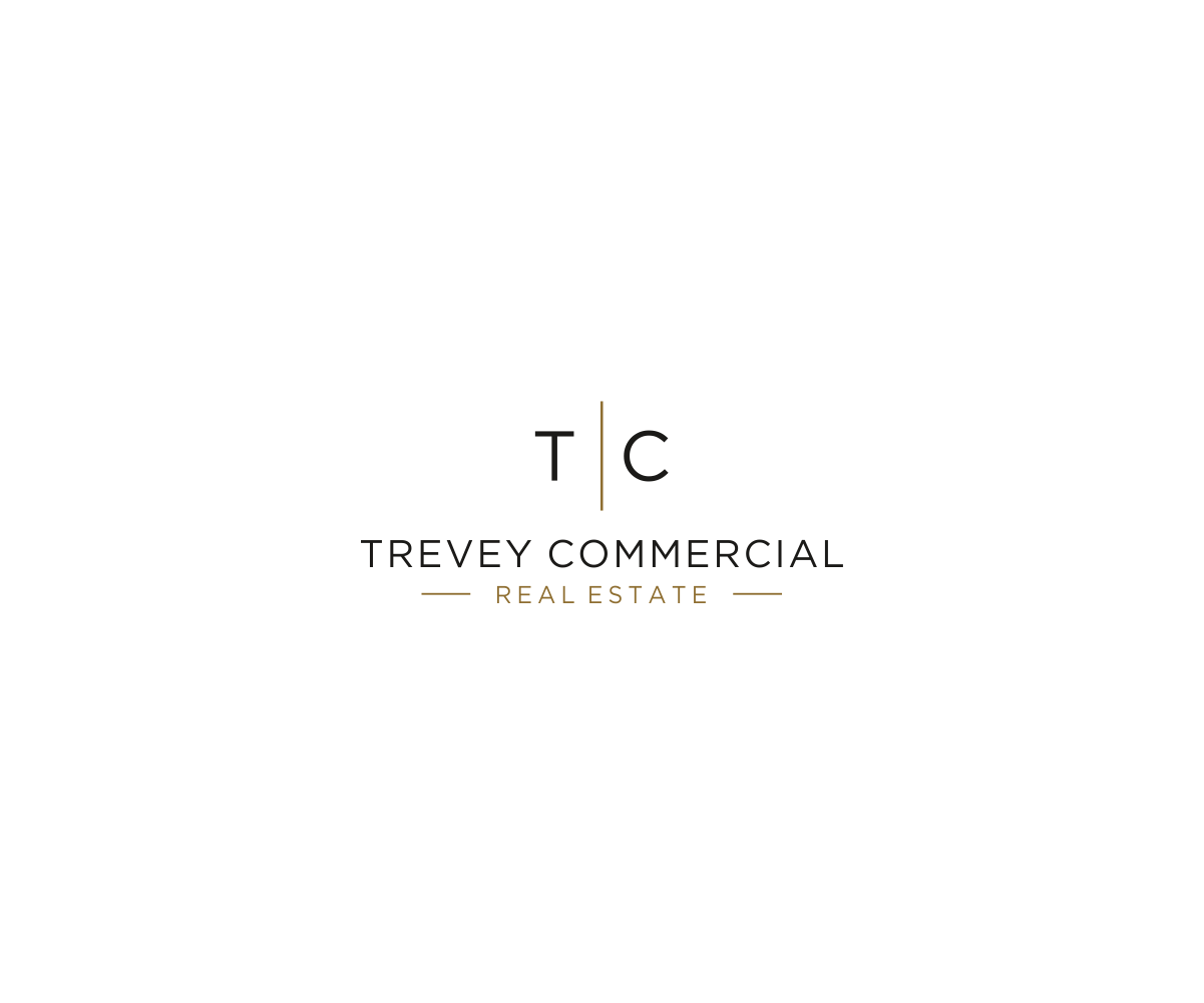 Professional, Masculine, Real Estate Logo Design for Trevey Commercial ...