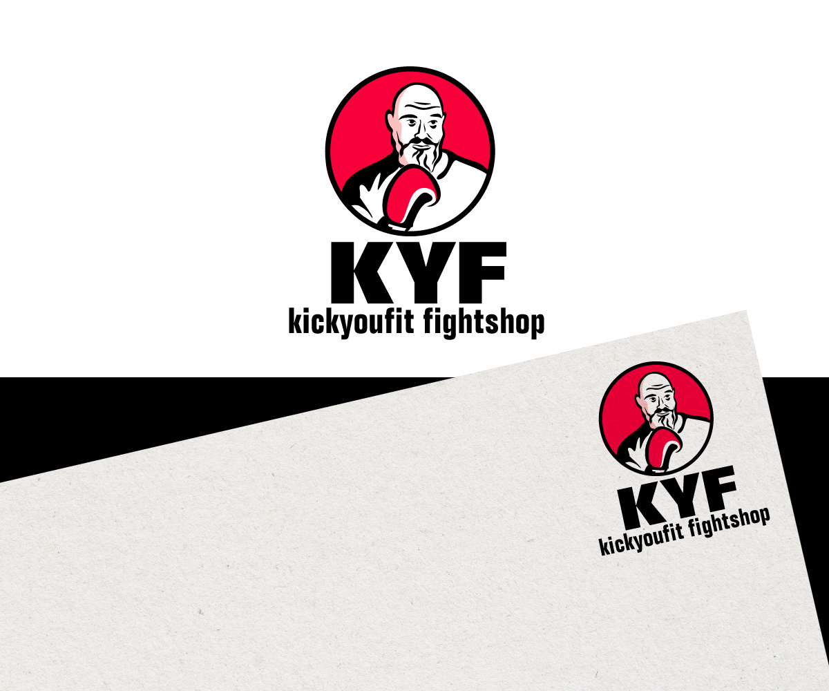 Bold, Modern Logo Design for KYF kickyoufit fightshop by Jay Design ...