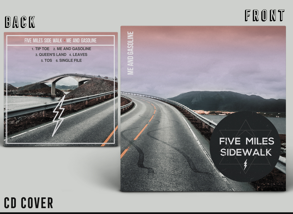 Modern, Bold CD Cover Design for Five Mile Sidewalk by Val brito ...
