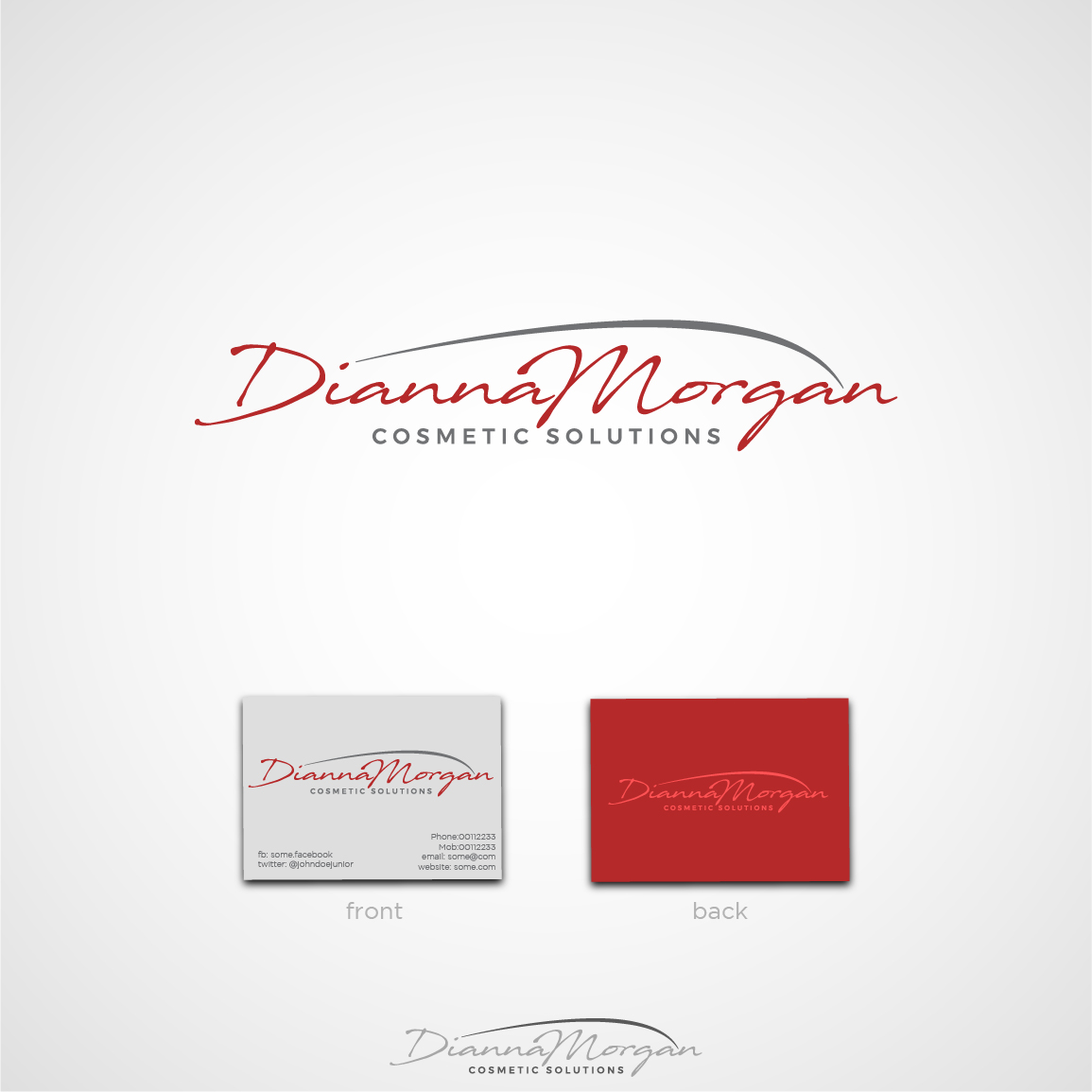 Elegant, Playful Logo Design for Cosmetic Solutions or Dianna Morgan or ...