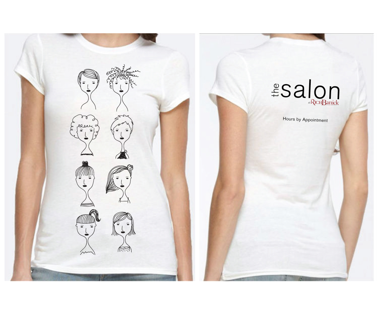 Modern, Feminine, Hair And Beauty T-shirt Design for a Company by Simon ...