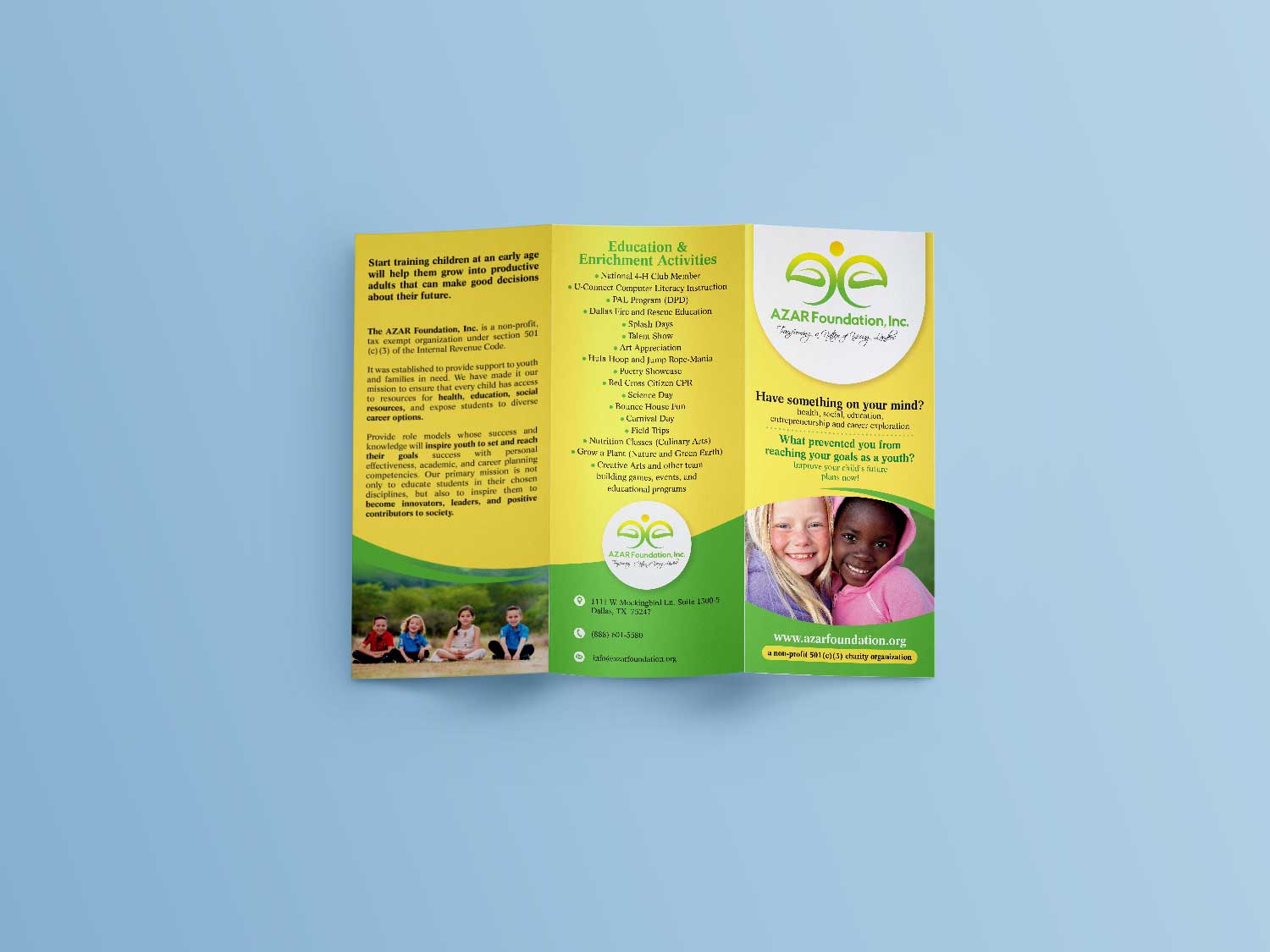 Flyer Design for AZAR Foundation,Inc. by - SWING - | Design #21156336
