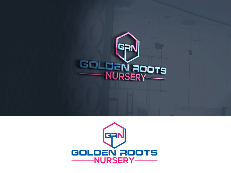 Logo Design for Golden Roots Nursery by pentool001 | Design #21147161
