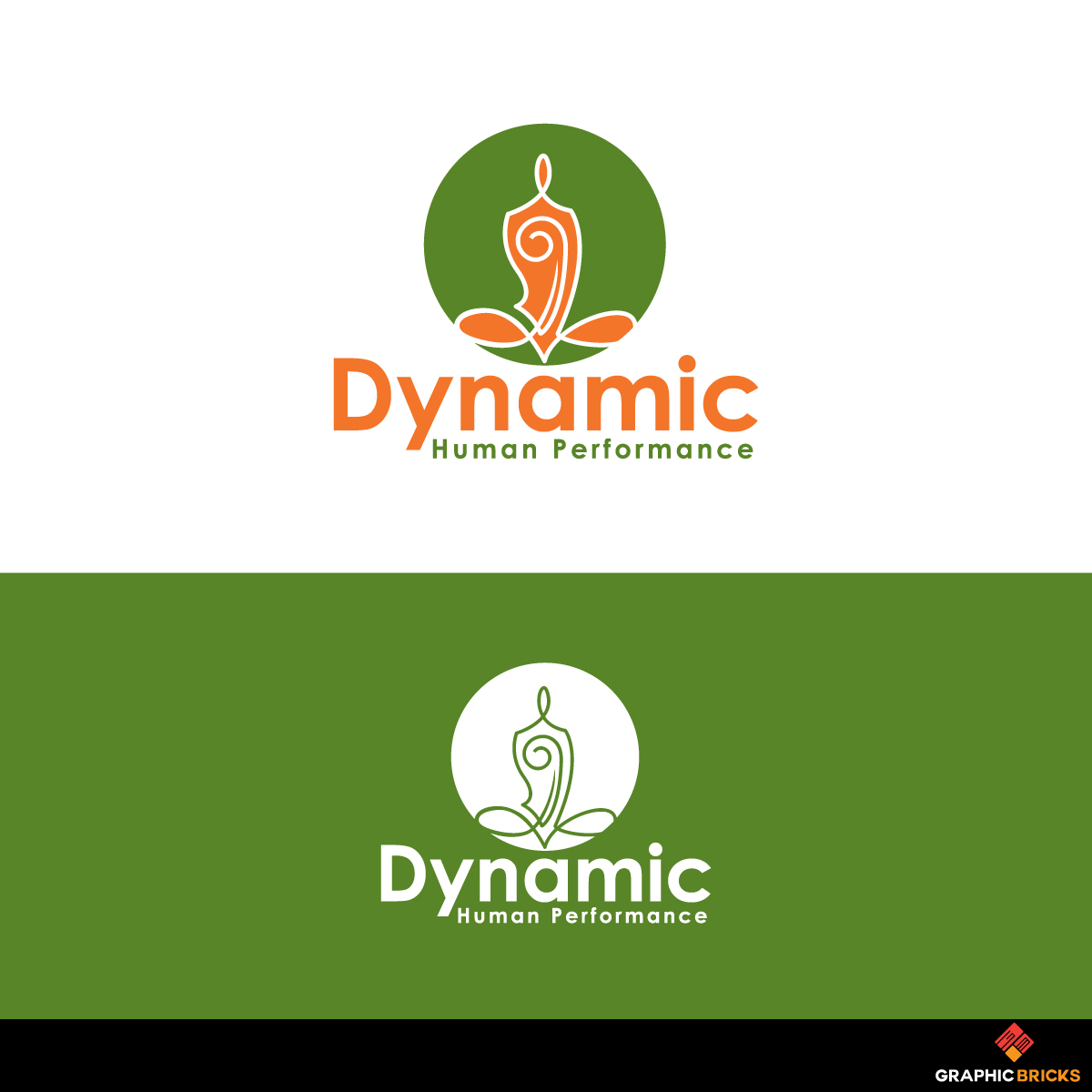 Bold, Masculine Logo Design for Dynamic Human Performance or Dynamic HP ...