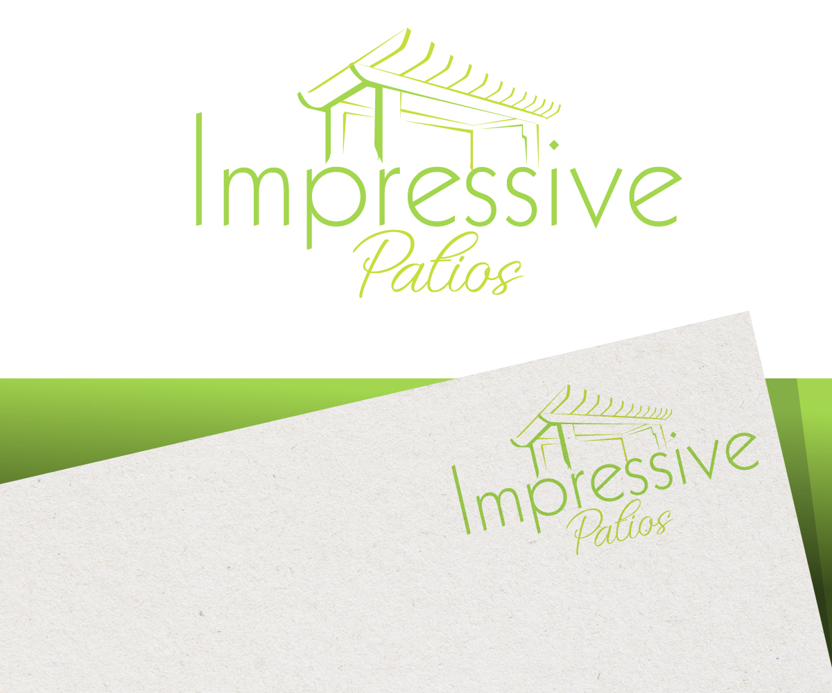 Modern, Bold Logo Design for Impressive Patios by Jay Design | Design ...