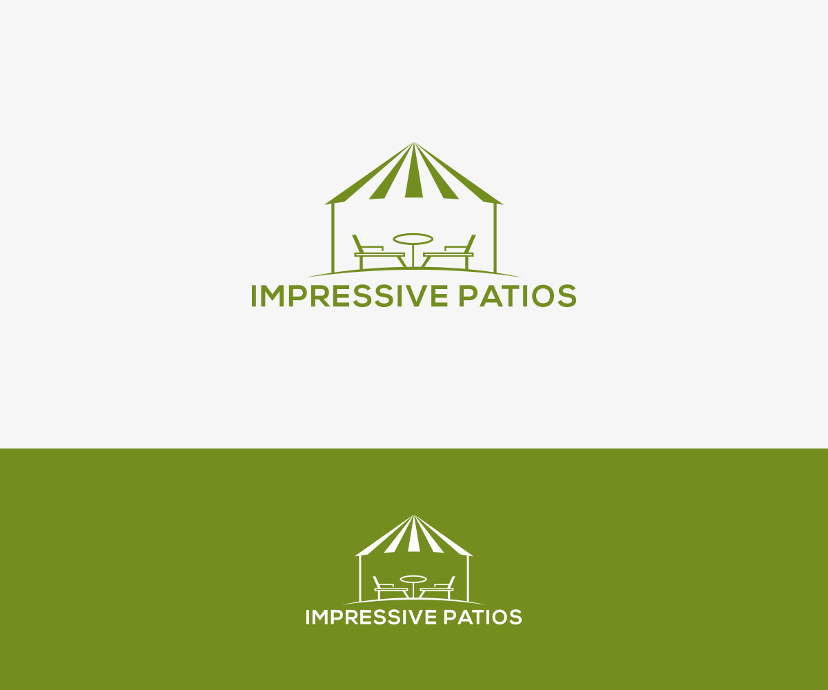 Modern, Bold Logo Design for Impressive Patios by Kiran | Design #21185707